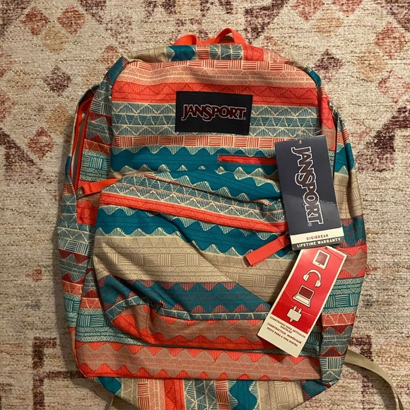 Jansport | Other | Jansport Unisex Digibreak Malt Tan Boho Stripe ...